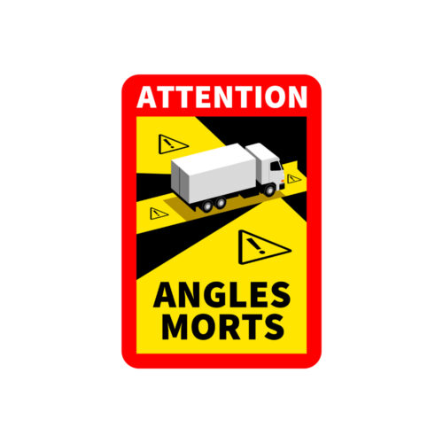 Dode hoek – Angles morts sticker – destickerman